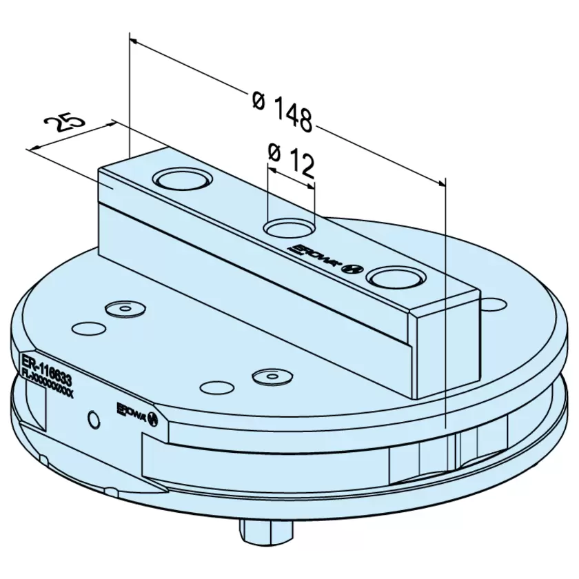ER-116633 MTS Alignment pallet P ø 148 Inox | EROWA LTD