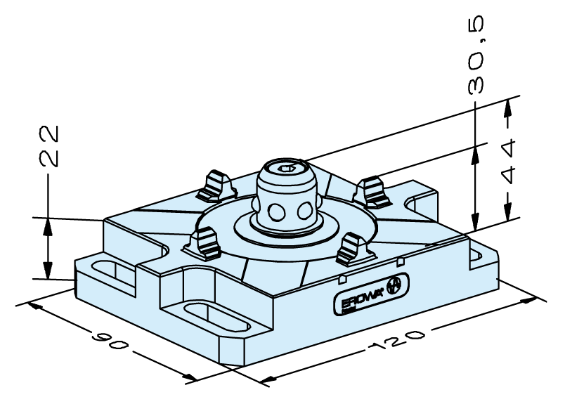 Flat chuck manual PalletSet W / FrameSet | Clamping Systems